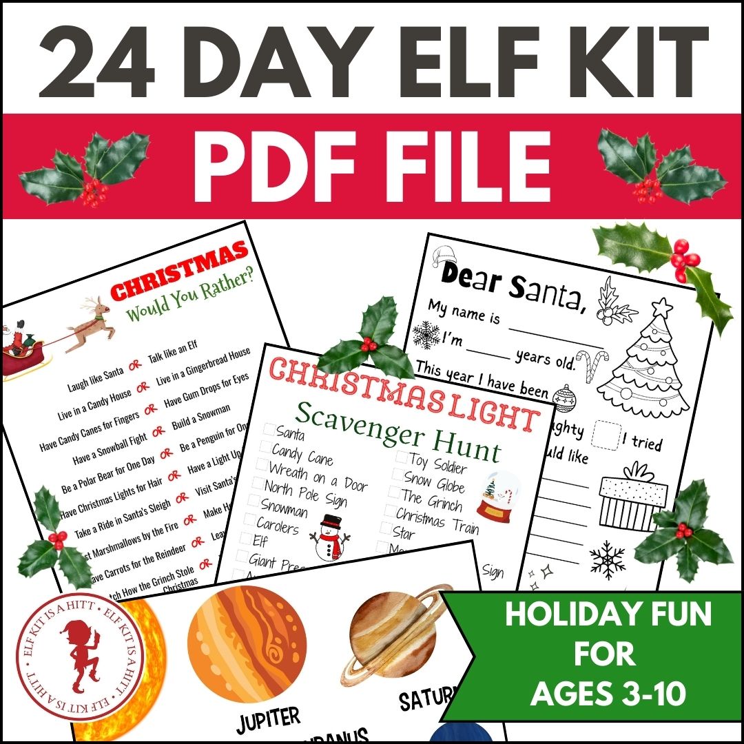 2024 24 Day Elf Kit PDF File - Elf Kit is a Hitt